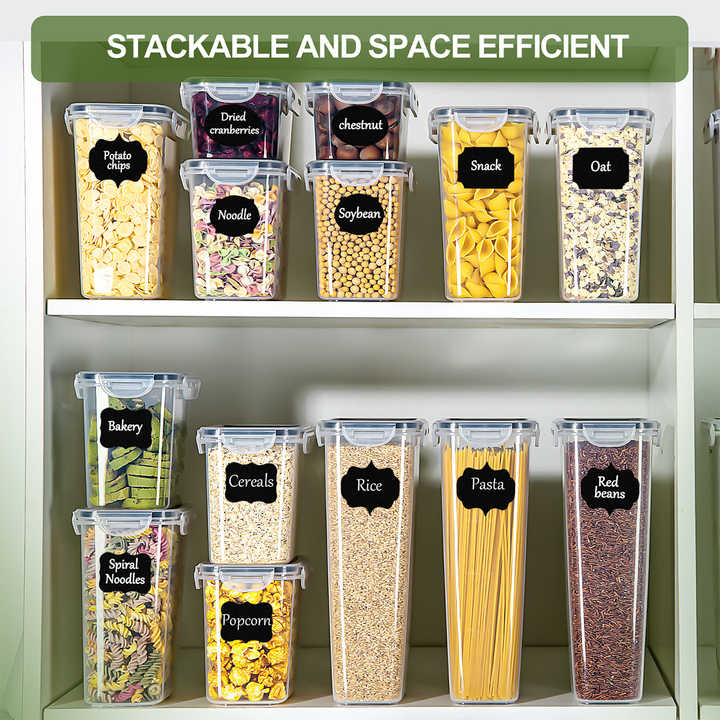 27pcs Transparent PP Food Storage Containers Set 0.24/0.32/0.8L ...