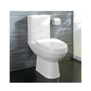 Gold Ceramic Toilet - Modern S-Trap Design for Bathrooms