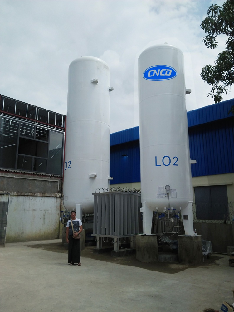 20m3 8bar Asme Standard Cryogenic Lo2 Tank Liquid Oxygen Pressure ...
