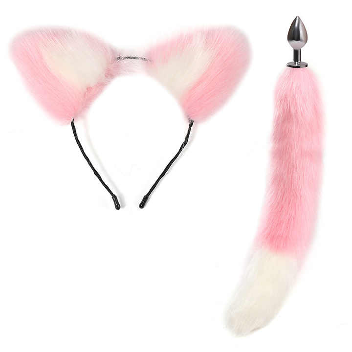 Sexy Fox Tail Anal Plug Role-Playing Faux-Fur Suit by DANRUO