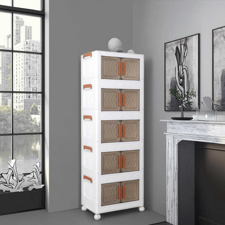 ShenYu 70-Inch Transparent Multi-Layer Folding Storage Box PP Plastic ...