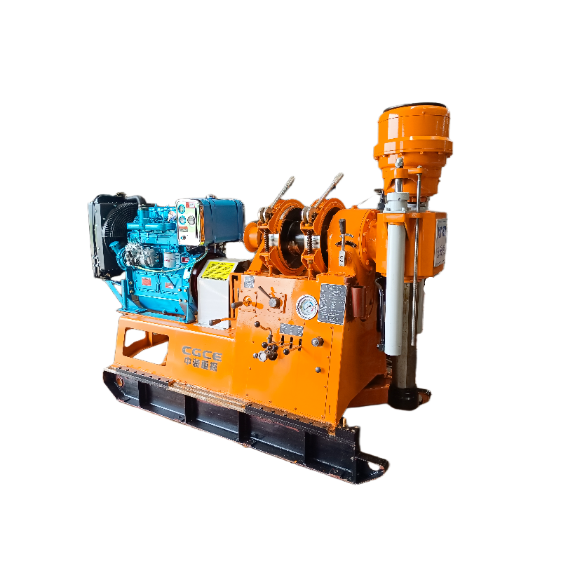 XY-2B Portable Rock Core Drilling Rig with Diesel Engine Gearbox and ...