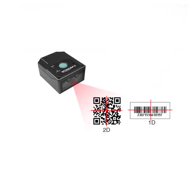 Rakinda LV3000H Fixed Mount 2D PDF417 QR Code Scanner MRZ Reader Embedded in Kiosk and ATM ...