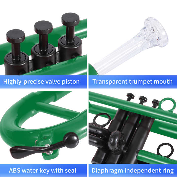 Professional Plastic Music Instruments for BB Tone Trumpet