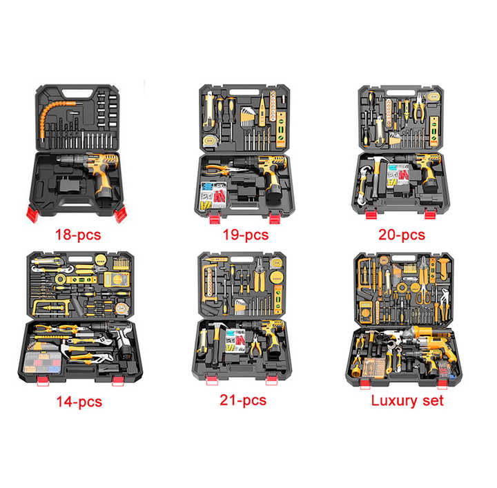 Factory Tool Box Cordless Hardware Electrical Power Kit Herramientas ...