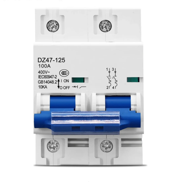 DZ47-100 DZ47-125 NC125H 1P 2P 3P 4P 80A 100A 125A MCB 1 pole 2 pole 3 pole 80A 100A 125A Mini ...