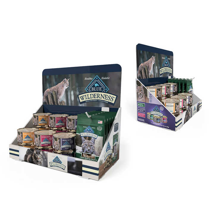 Eco-friendly Cardboard Display Boxes for Pet Food Promotions