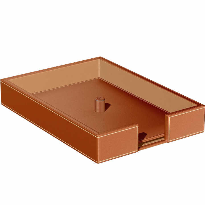 Luxury Custom Home Hotel Desk Organizer Paper Holder Pu Leather Office ...