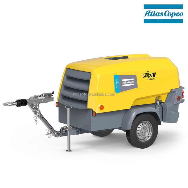 Atlas Copco Portable Diesel Engine Driven Screw Air Compressor for Ship ...