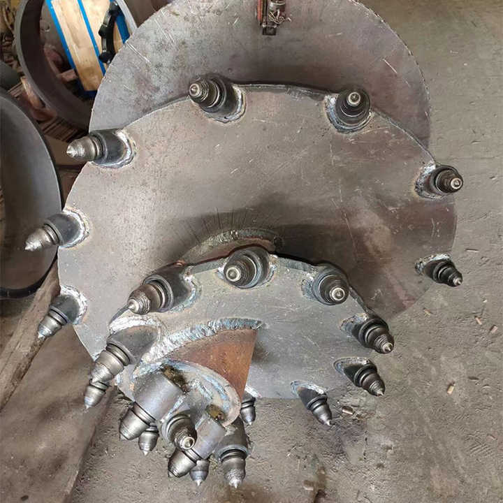 Double-cut Double-Bottom Rock Drill Bucket with Bullet Teeth