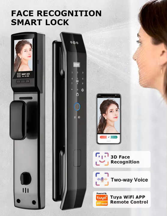 TYSH Tuya Wifi Security - Smart Lock with 3D Face Recognition