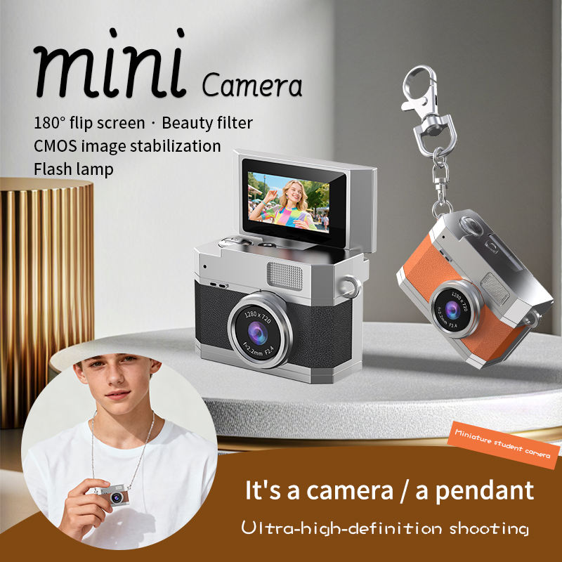 LK026 Thumb Foldable Screen Camera - Retro Mini Digital Cam