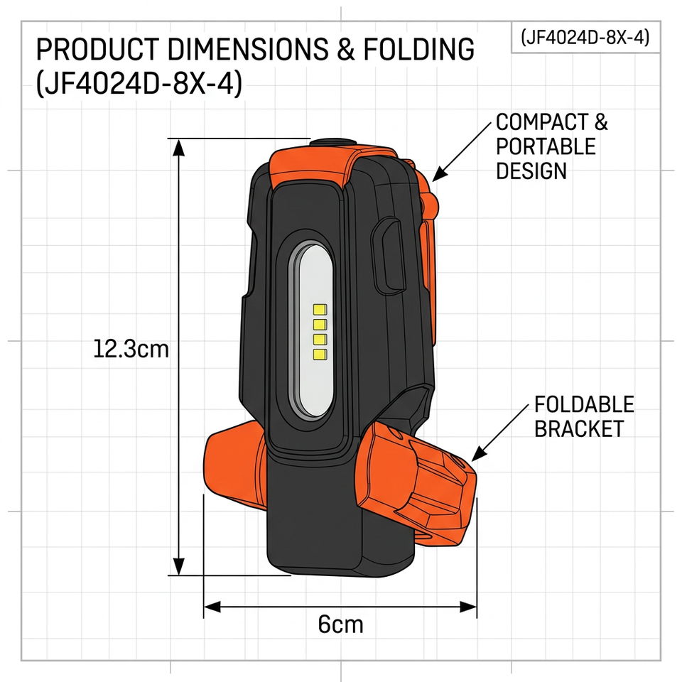 Portable Hanging LED Work Light, High Brightness, Hook Design for Car ...