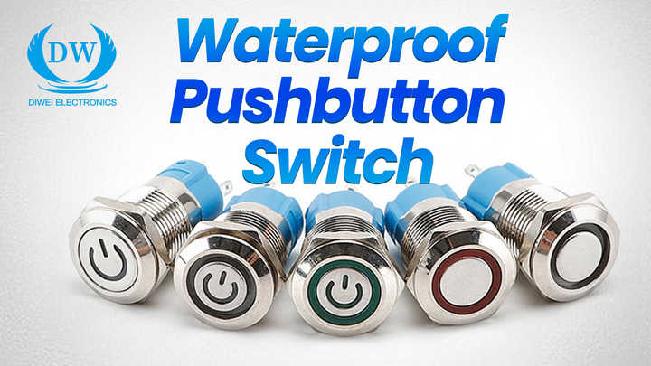 IP65 Self-Locking Stainless Steel Metal Push Button Switches