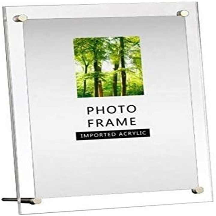 Modern Versatile Style Acrylic Free Standing Photo Frame Transparent ...