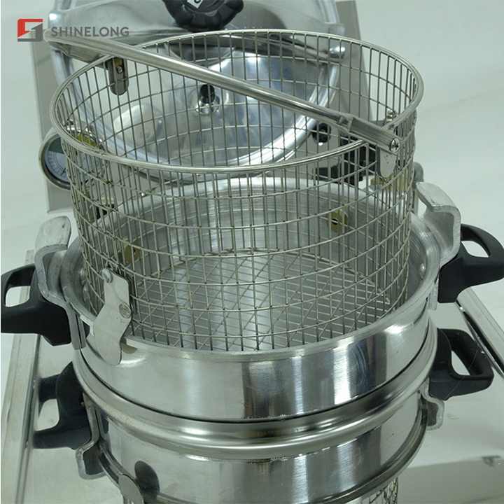 Commercial Counter Top Mini Vacuum Fryer Chicken Pressure Fryer Machine 16L
