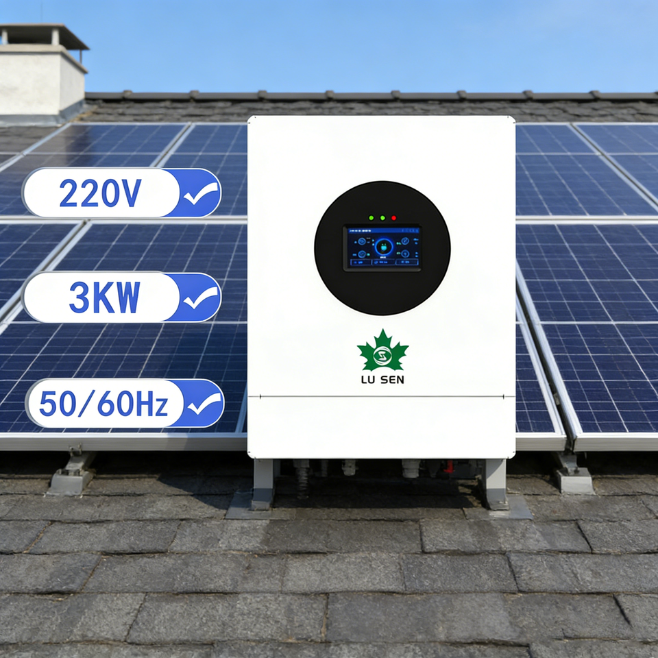 12KW String Hybrid Solar Inverter 48V 400V Dual Pure Sine Wave Single ...