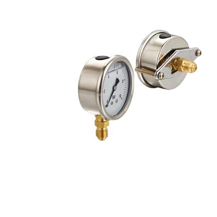 2.5"(63mm) Two Socket Bottom Mount Gauge Oiled Filled Manometer,Mod ...
