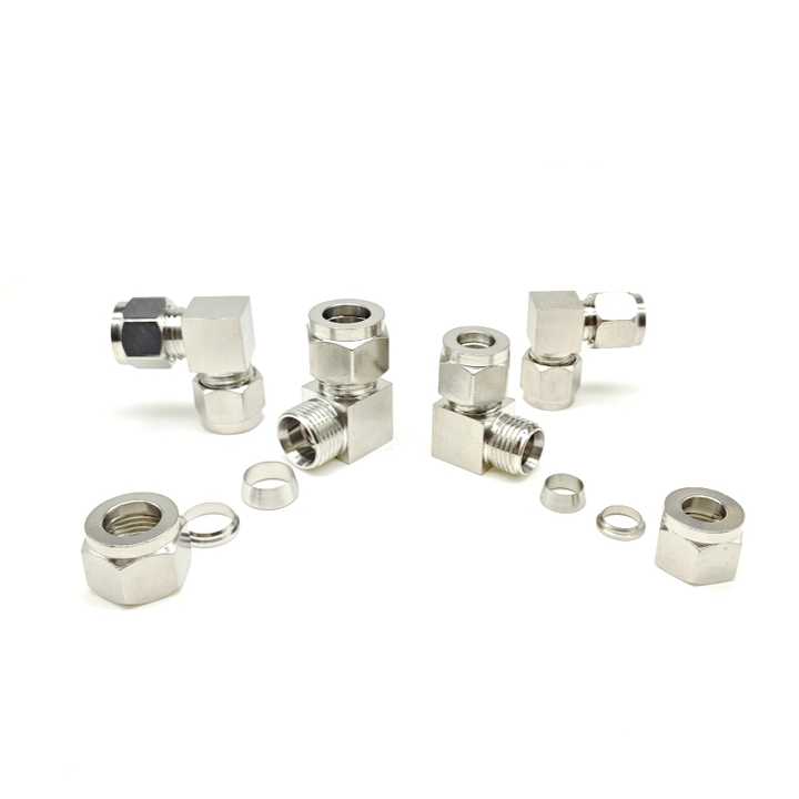 90 Degree Elbow Instrument Fittings Stainless Steel 1/4'' 3/8'' 1/2 ...