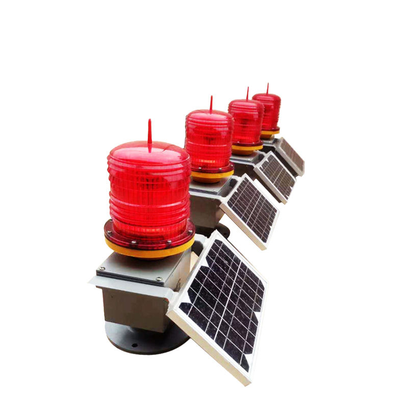 Solar Powered IP65 Aluminum LED Aviation Obstruction Light Beacon ...