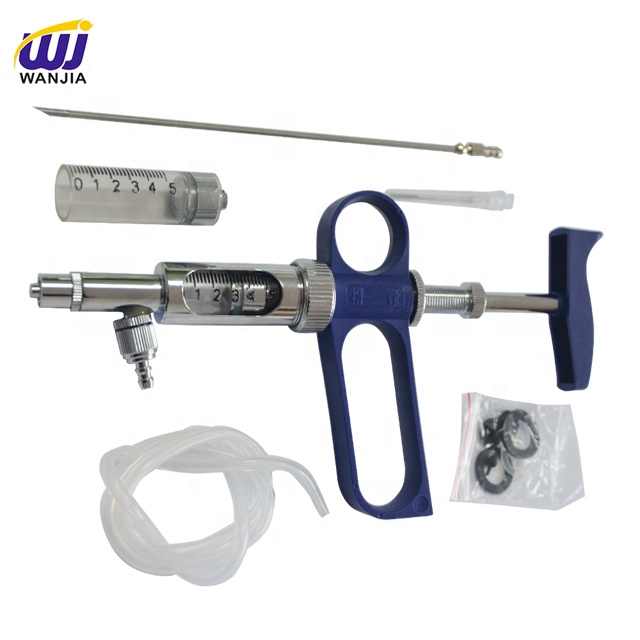 WANJIA Pistolet à seringue en acier inoxydable pour la vaccination des ...