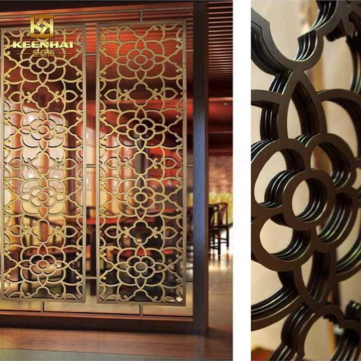 Stainless Steel Screen Partition Laser Cut Interior Room Divider for ...