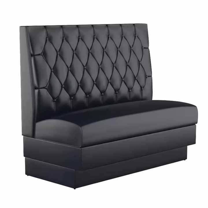 Custom Restaurant Fast Food Coffee Cafe Booths Sofa Modern Black ...