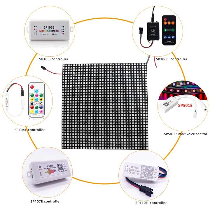DC5V Flexible RGB LED Pixel Panel - WS2812B SK6812 SMD 5050