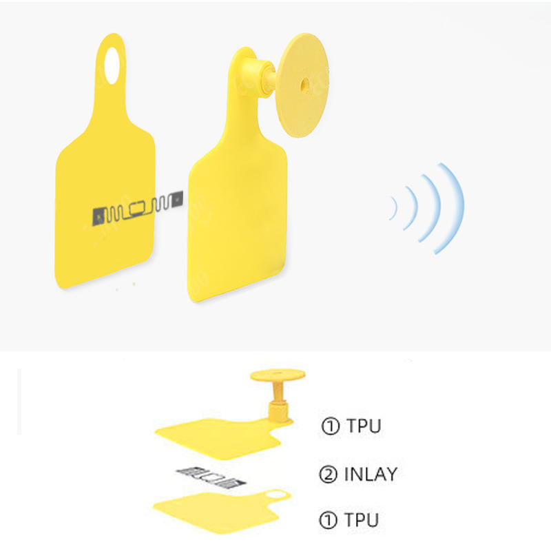 OTPS custom printed plain color ear tag tpu material pig goat sheep ...