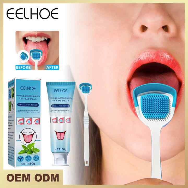 Eelhoe New Arrival Oral Care Tongue Cleaner Deep Cleaning Plastic Gel ...