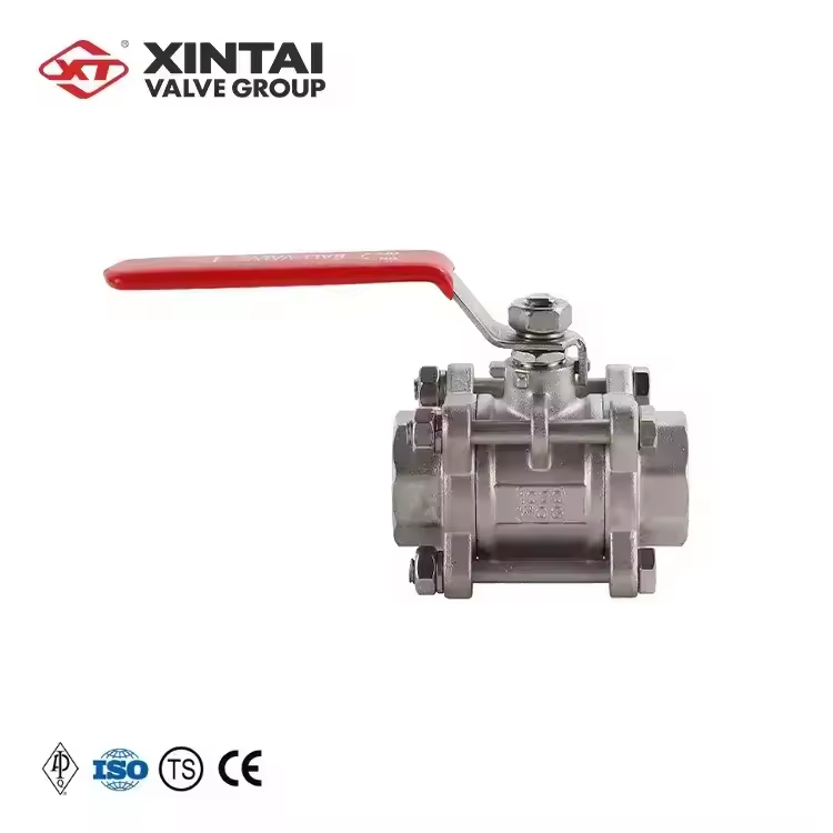 Q11F-1000WOG 1-1/4inch Stainless Steel CF8 Three-piecevalve Threaded ...