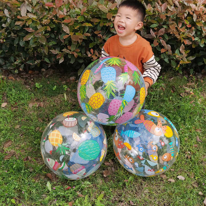 INTEX 59040 Stock Inflatable Beach Ball for Kids and Adults Indoor ...