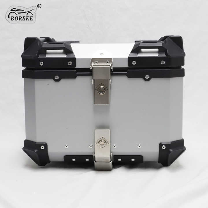 46l Motorcycle Top Case Universal Motorbike Storage Box Aluminium Alloy ...