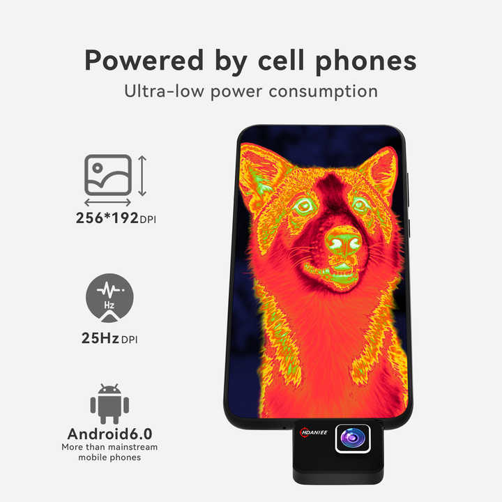 HDANIEE Infrared Thermal Imager with Night Vision for Smartphones