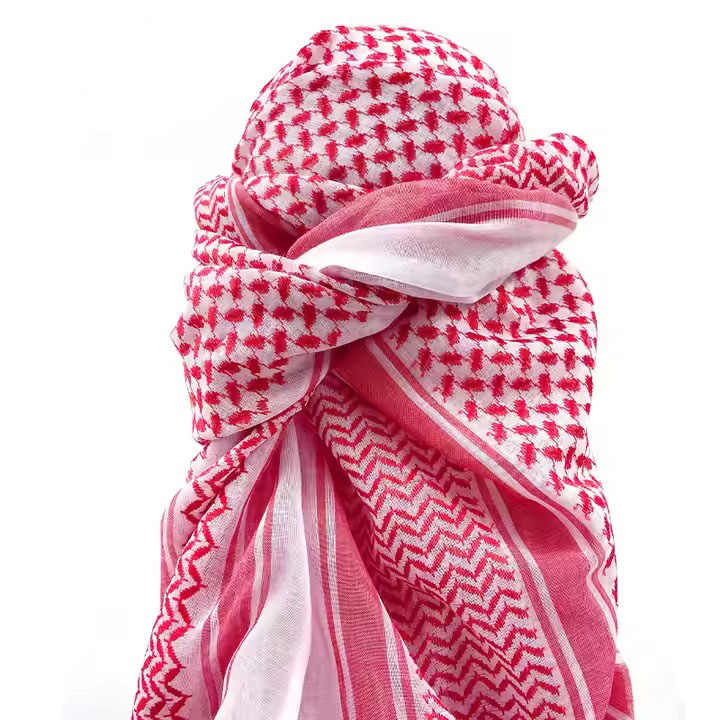 Custom 55 Inches Palestinian Keffiyeh Wrap Polyester Islamic Mens Scarf ...