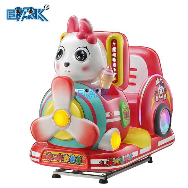 Token Coin Operated Electric Kids Rocking Machine Amusement Game Kiddie ...