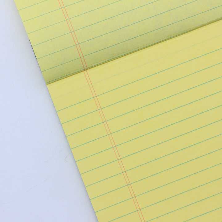 5x8 Inch A5 Legal Pad Writing Pad in Yellow or White Color Cheap Price ...