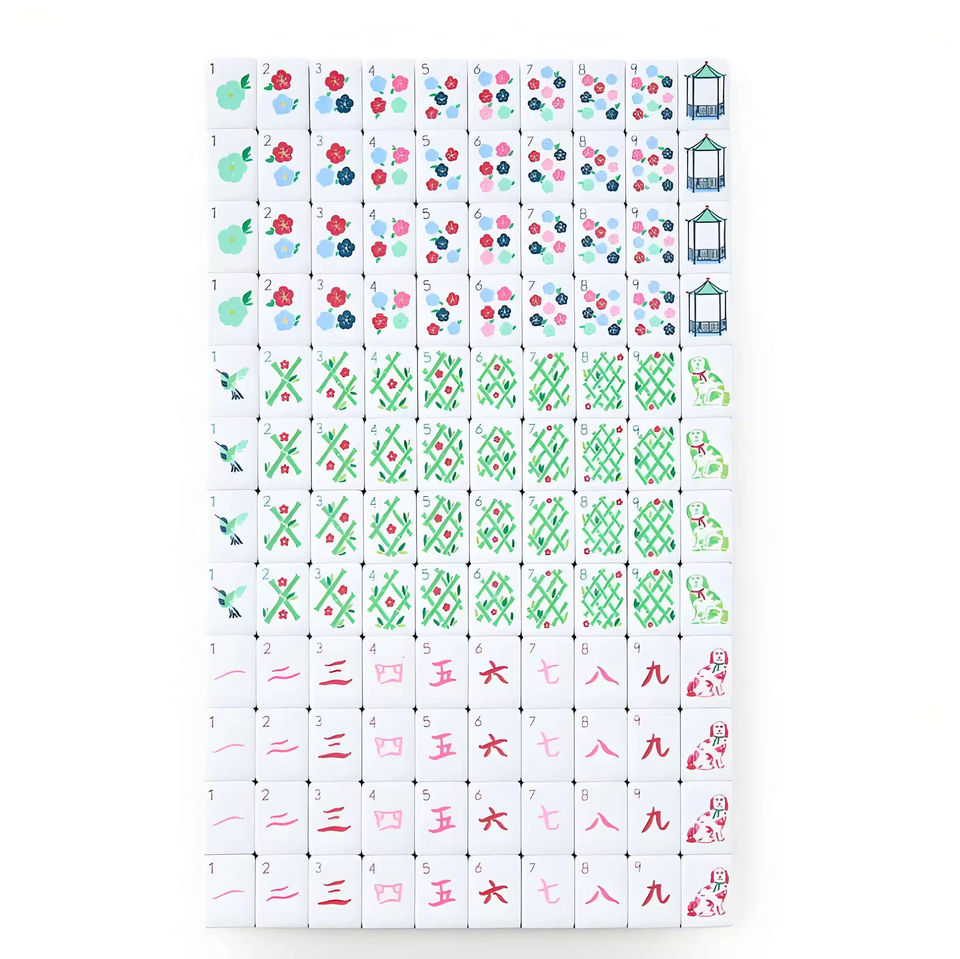 American Mahjong, American style English numbered mahjong personalized ...