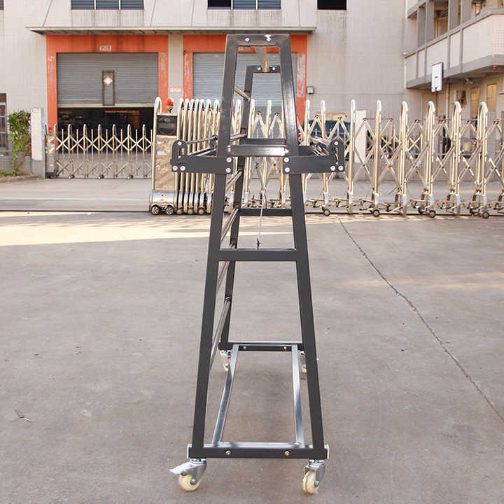 Customized Sliver Double Sided Tension Fabric Roll Display Stand Floor ...