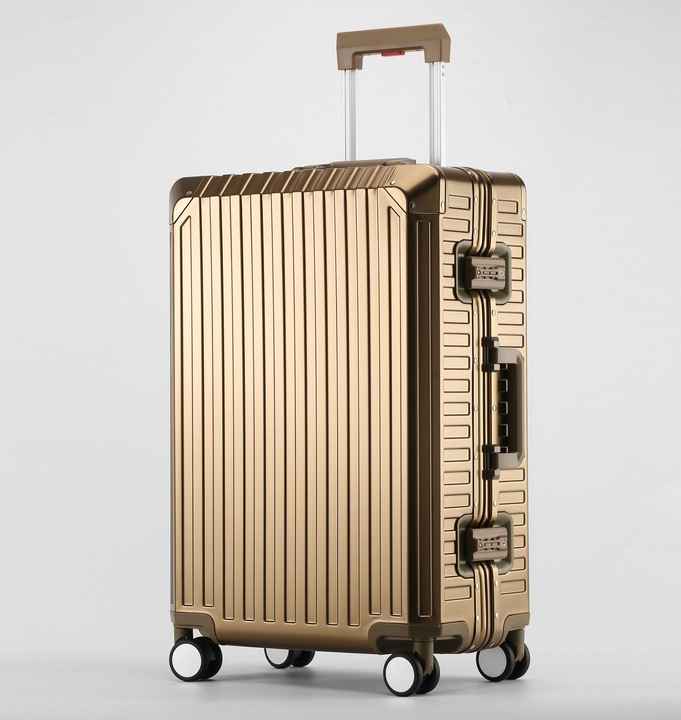 High Quality Designer Aluminium Reisekoffer Koper Koffer Checked ...