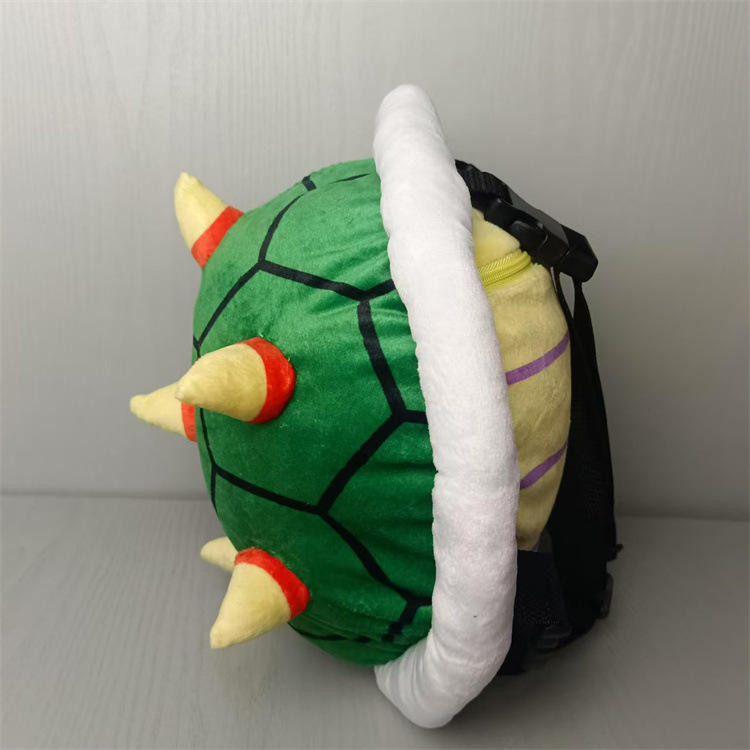 Marlio Yoshi Spiny Backpack Bowser Shell Super Soft PP Cotton Plush Bag ...