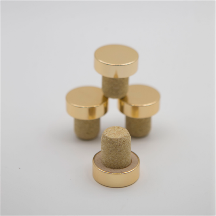 Eco-friendly Reusable Sealing Plug Aluminum Top Synthetic Cork Stopper ...