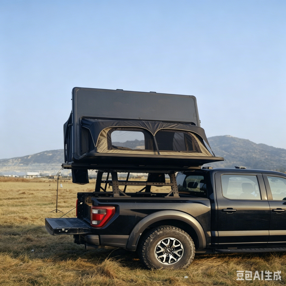 Luxury Hard Shell Rooftop Tent for Family Camping with Pet Area ...