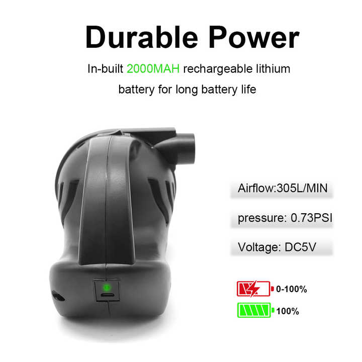 Rechargeable Battery Inflator Pump - Efficient Air Bed Inflate/deflate