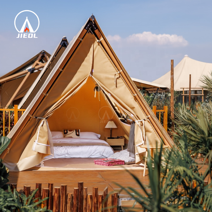 New Design Glamping Tent Outdoor Triangle Canvas Resort| Alibaba.com