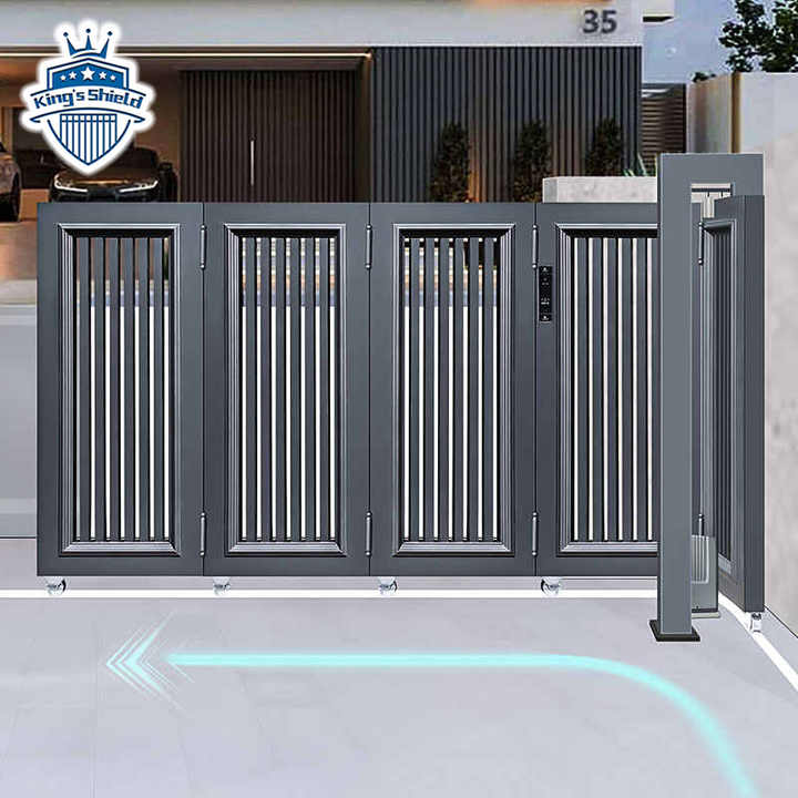 KS METAL ART - Elegant Aluminum Curved Sliding Gate