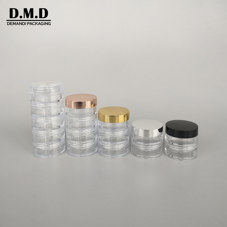 Stackable Cosmetic Jars - Versatile and Durable Solutions