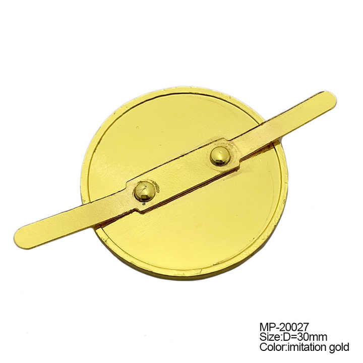 Imitation Gold Plating Customized OEM Logo Name Bag Metal Plates by ...
