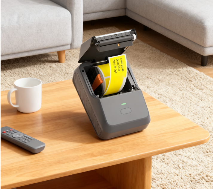 KAIMA Portable Bluetooth Enabled Label Printer P2 Barcode Printer ...