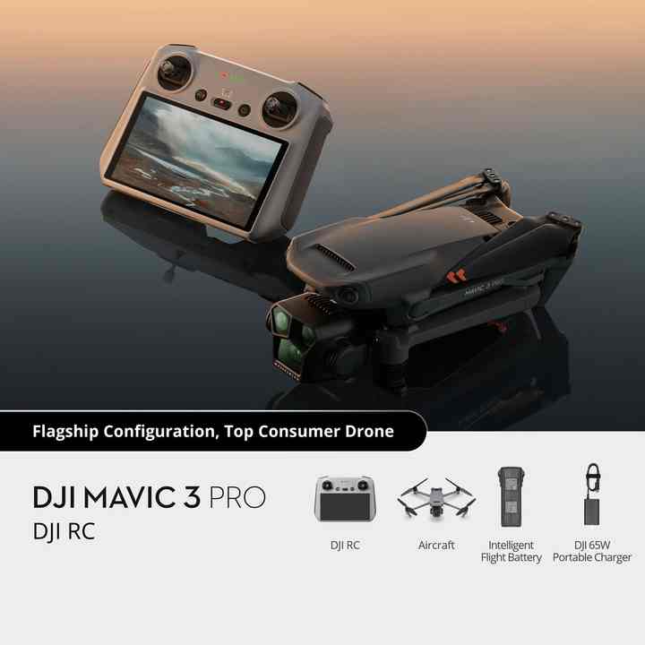 For DJI Mavic 3 Pro RC Drone Unv Signature Prosumer Drones with Dual ...